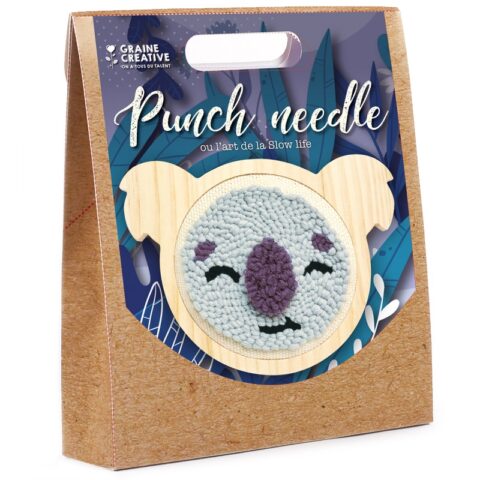 KIT PUNCH NEEDLE KOALA - My kit DIY